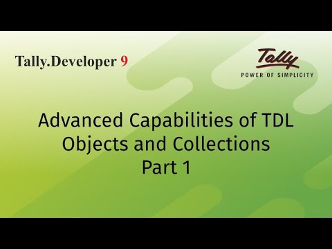 Advanced Capabilities of TDL | Objects and Collections | Part 1 - YouTube