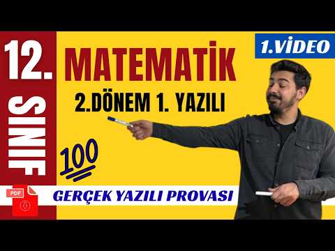 12.SINIF 2.DÖNEM 1.YAZILI I GERÇEK YAZILI PROVASI -1