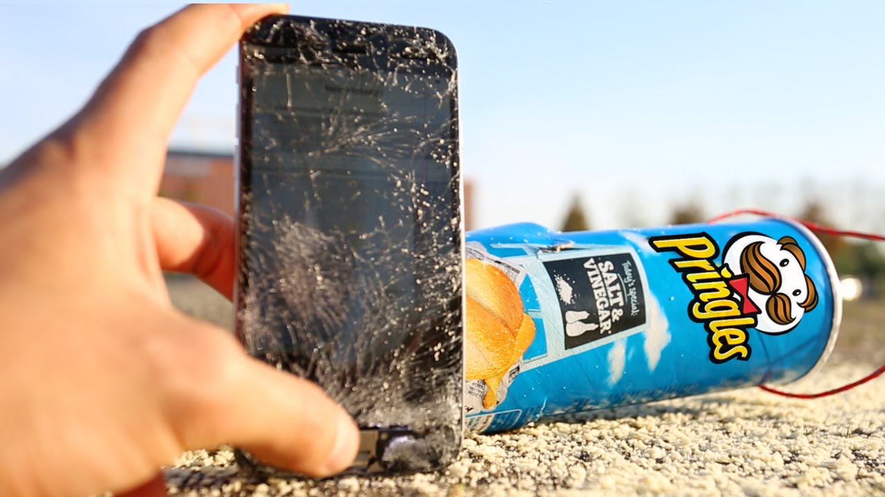 Can Pringles Protect iPhone From 1,000 Feet Drop Test?! - YouTube
