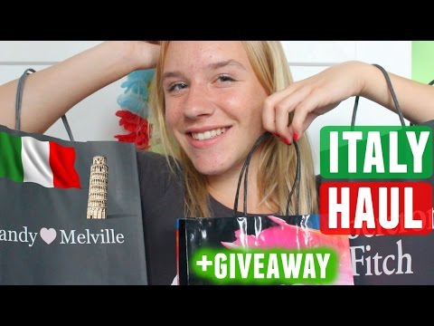 Italy Haul + Giveaway! | Sarah Maria
