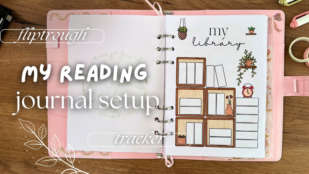 My Reading Journal Setup // simple and easy spreads - YouTube