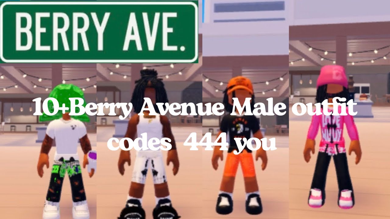 Male Outfit codes 444 you *Berry Avenue* - YouTube
