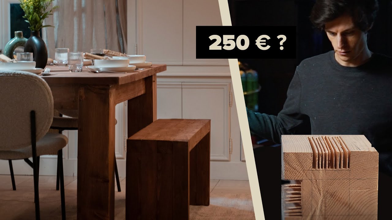 Fabriquer une grande TABLE soi-même, bonne idée ? - YouTube