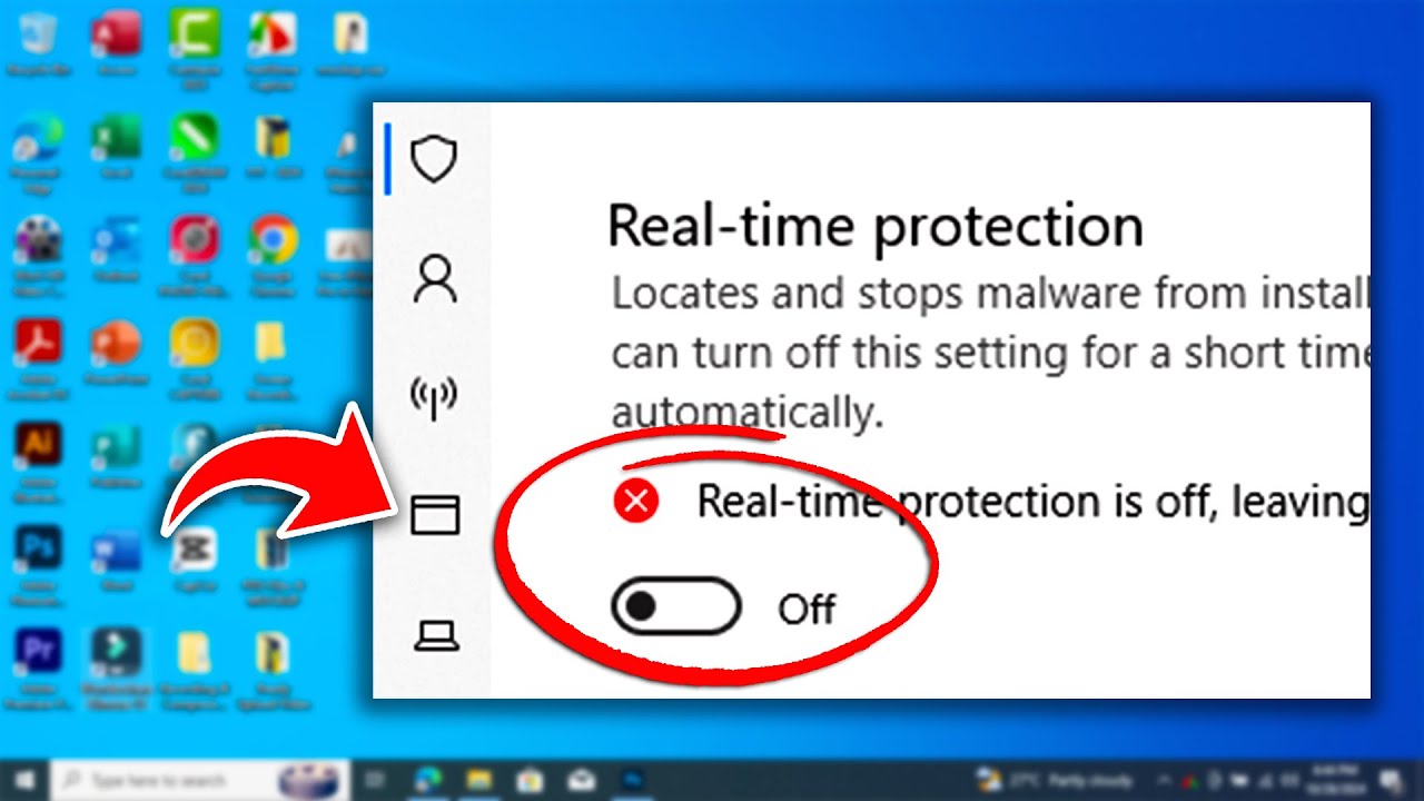 How to Disable Real time Protection on windows 10 - YouTube
