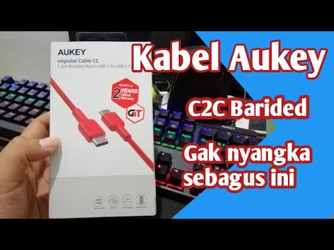 Unboxing Kabel AUKEY C2C | Type C 2 C Braided - YouTube