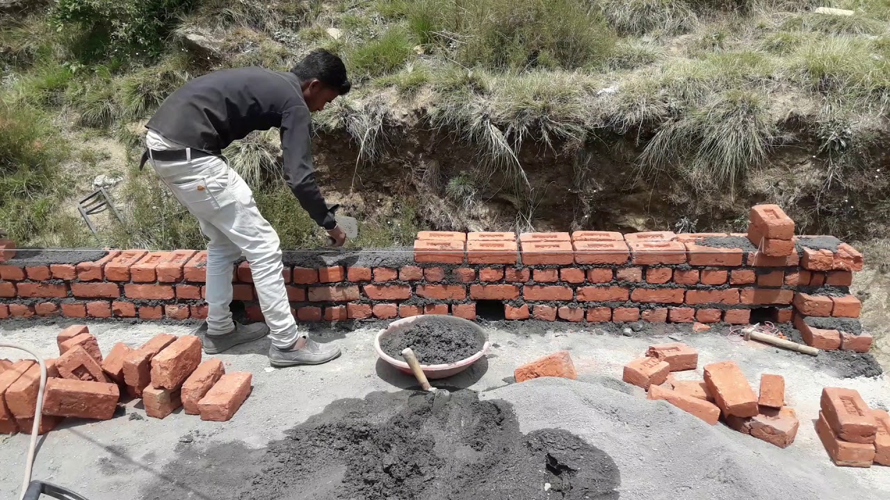 CONSTRUCTION Brick Step For House- - YouTube