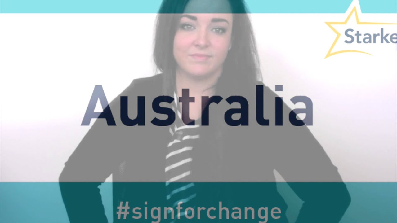 Auslan Sign Of The Day: Australia - YouTube