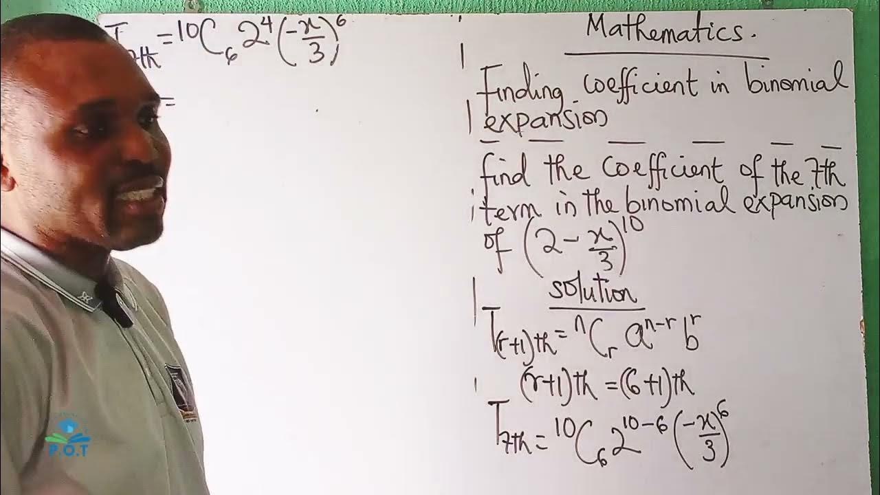 Finding coefficient in binomial expansion - YouTube
