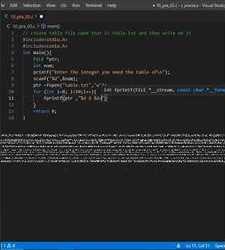 create new table file | create table file using c | c programming |#CodeWithBihari - YouTube