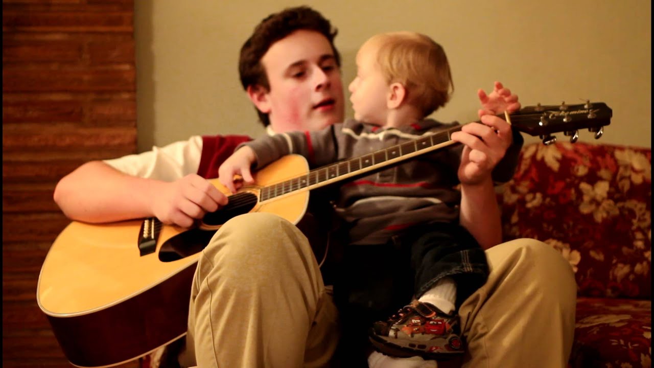 Christian playing guitar with Adam - YouTube