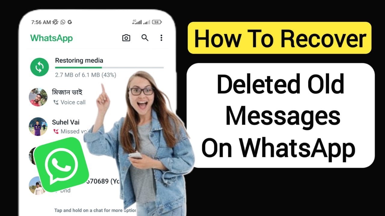 How to Recover Old Whatsapp Deleted Messages | Restore Whatsapp Chat ...