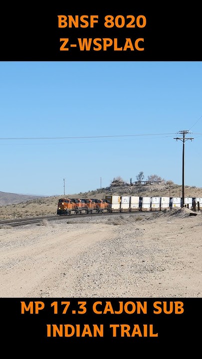 BNSF 8020 WB Z-WSPLAC 1-30-2024 #freighttrain #railway #automobile - YouTube