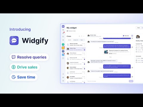Introducing Widgify - AI-powered live chat - YouTube