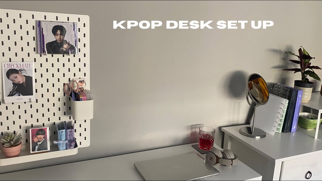 kpop desk setup ♡ asmr-ish edition - YouTube