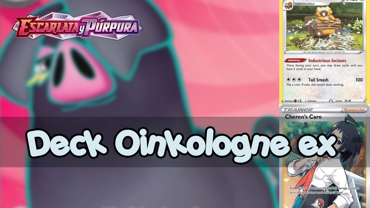 Deck Oinkologne ex Scarlet & Violet (Pokemon TCG) / Poder Porcino - YouTube