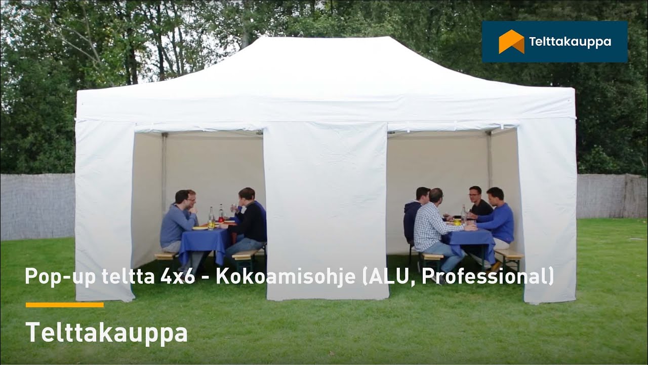 Pop-up teltta 4x6 - Kokoamisohje (ALU, Professional) | Telttakauppa ...