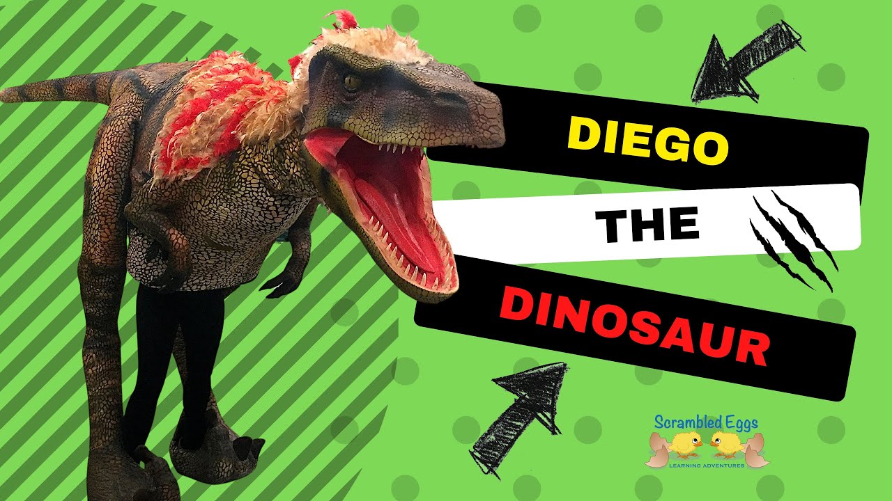 Diego the Dinosaur: The Coolest Raptor at Jurassic Quest! - YouTube