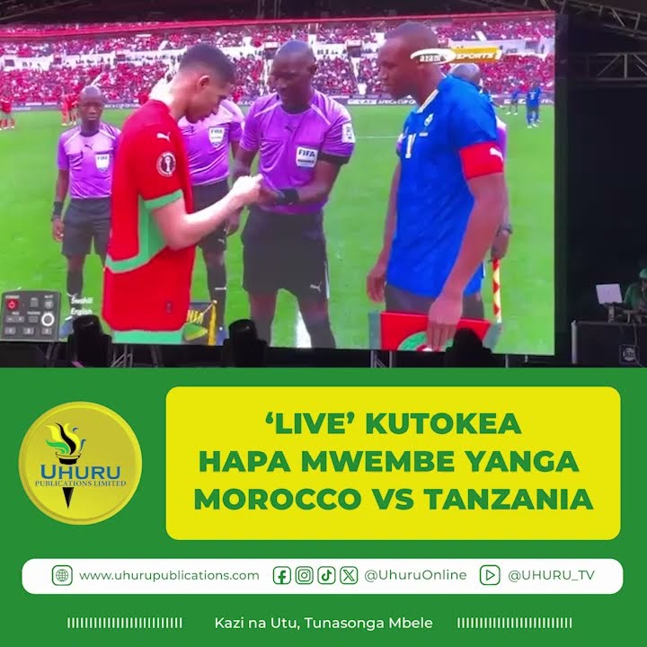 ‘LIVE’ KUTOKEA HAPA MWEMBE YANGA MOROCCO VS TANZANIA - YouTube