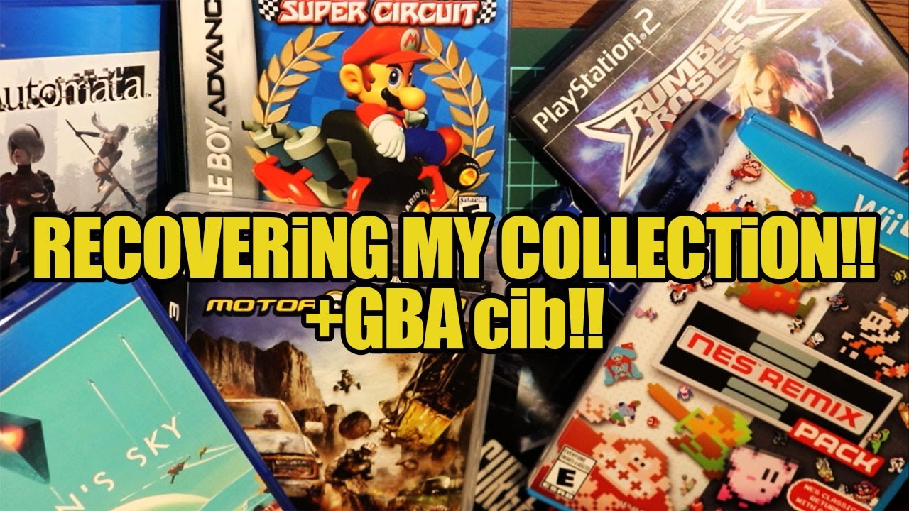 My CIB GBA collection + Recovered Games!! - YouTube
