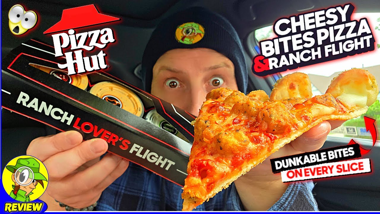 Pizza Hut® Cheesy Bites Pizza & Ranch Flight Review 🍕🧀🫦 It's Back! 🤩 ...