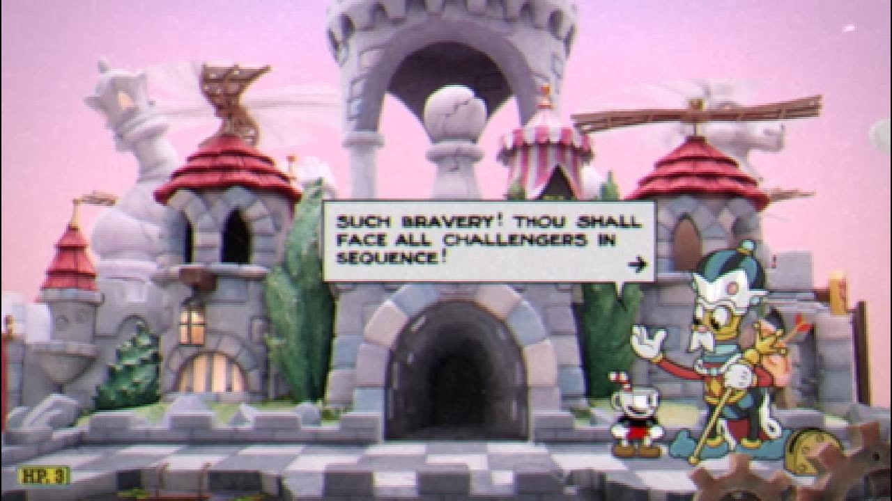 Cuphead DLC - The King's Gauntlet (A King's Admiration Trophy) - YouTube
