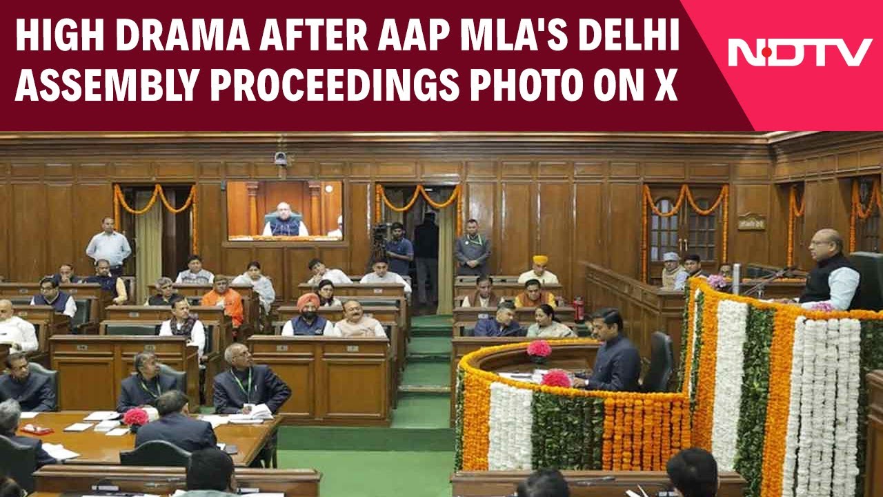 Delhi Assembly Drama | High Drama After AAP MLA's Delhi Assembly ...