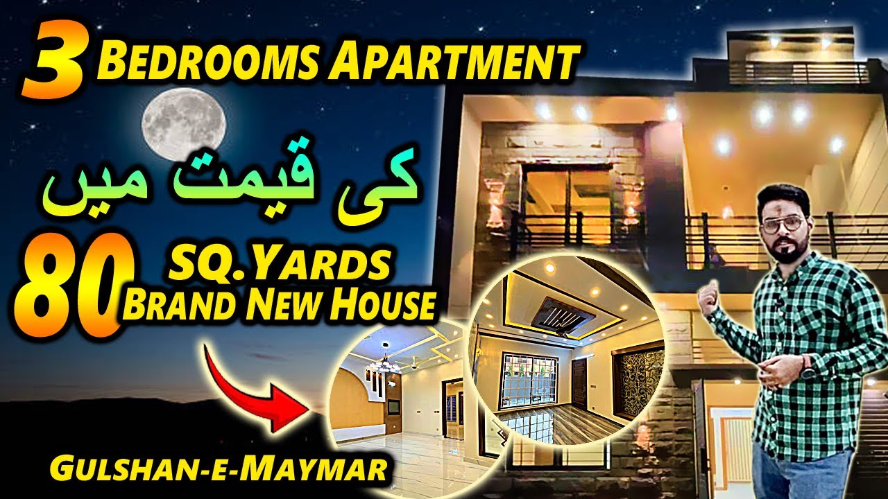 80 Sq Yard House For Sale in Karachi | 80 Sq Yards House Design ...