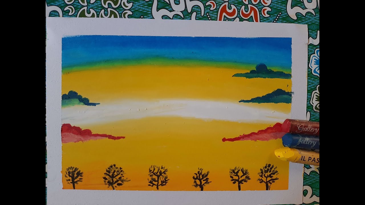 Mewarnai Gradasi Langit & Pemandangan- Coloring Scenary & Sky - YouTube