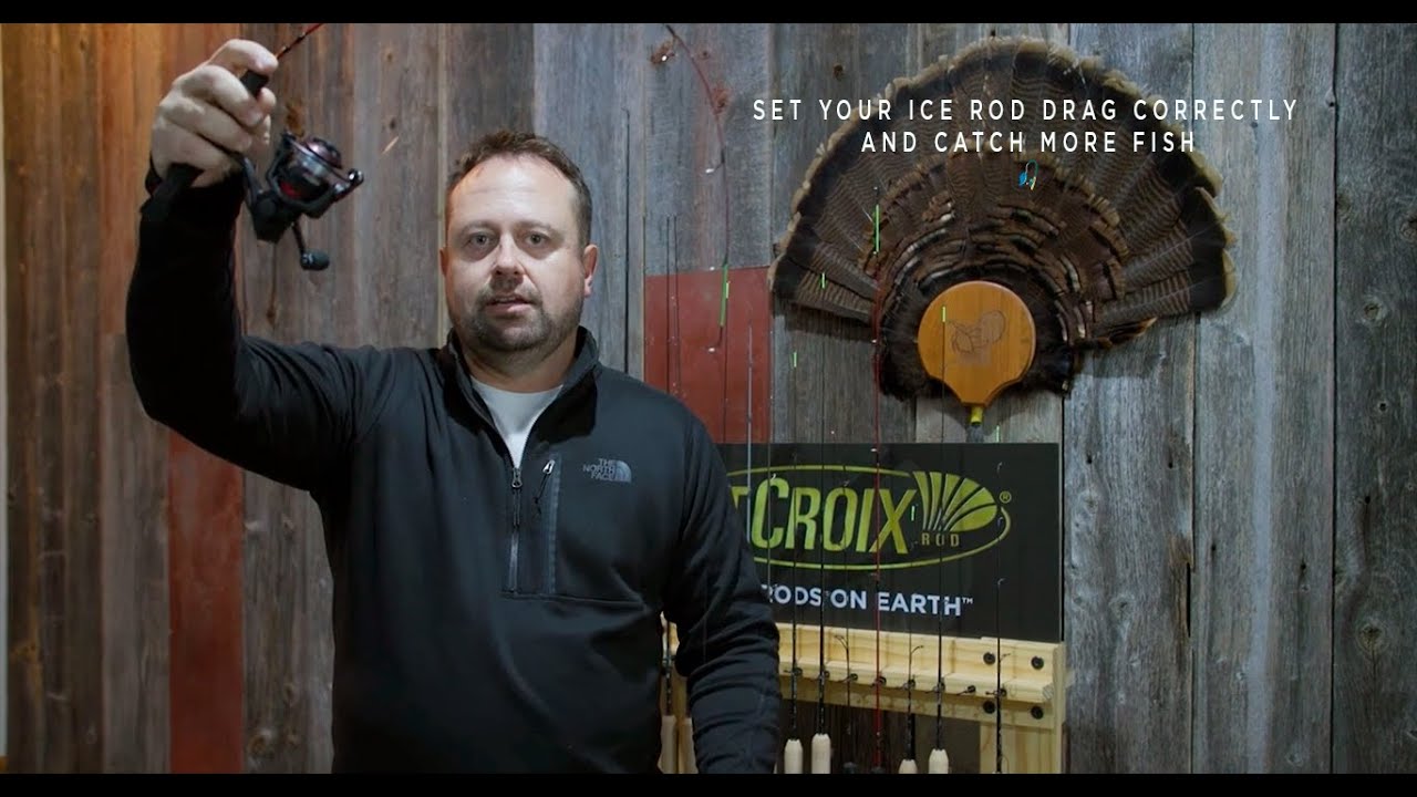 Setting Ice Rod Drag #fishing #icefishingtips - YouTube
