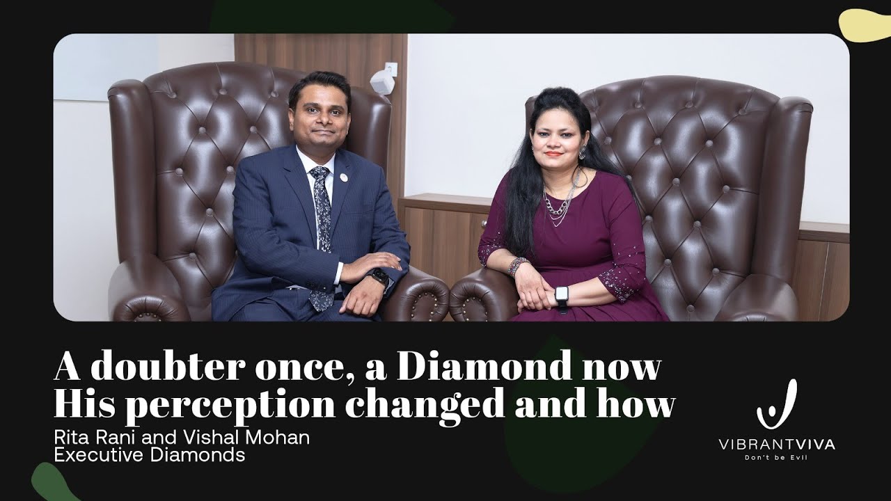 Vishal Mohan | Executive Diamond | Interview by Prem Kumar | VibrantViva - YouTube