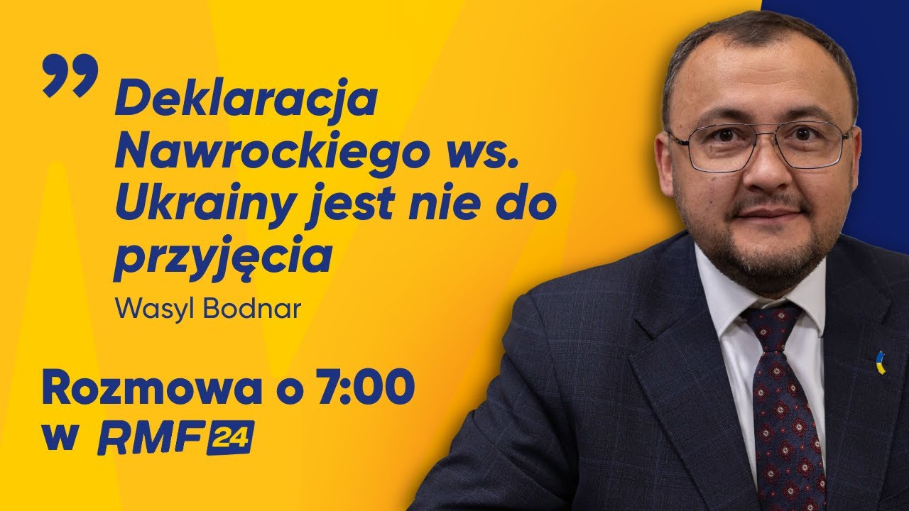 Ambasador Ukrainy Wasyl Bodnar gościem Radia RMF24 - YouTube