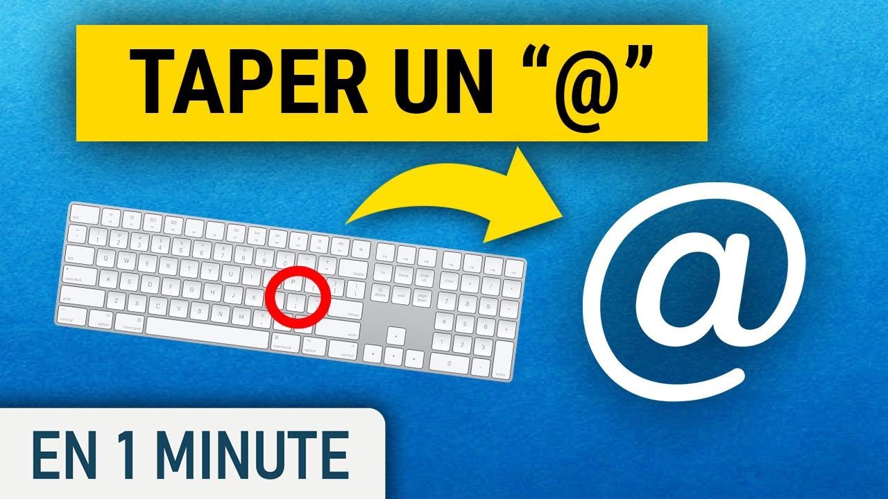 Comment faire la touche arobase - YouTube