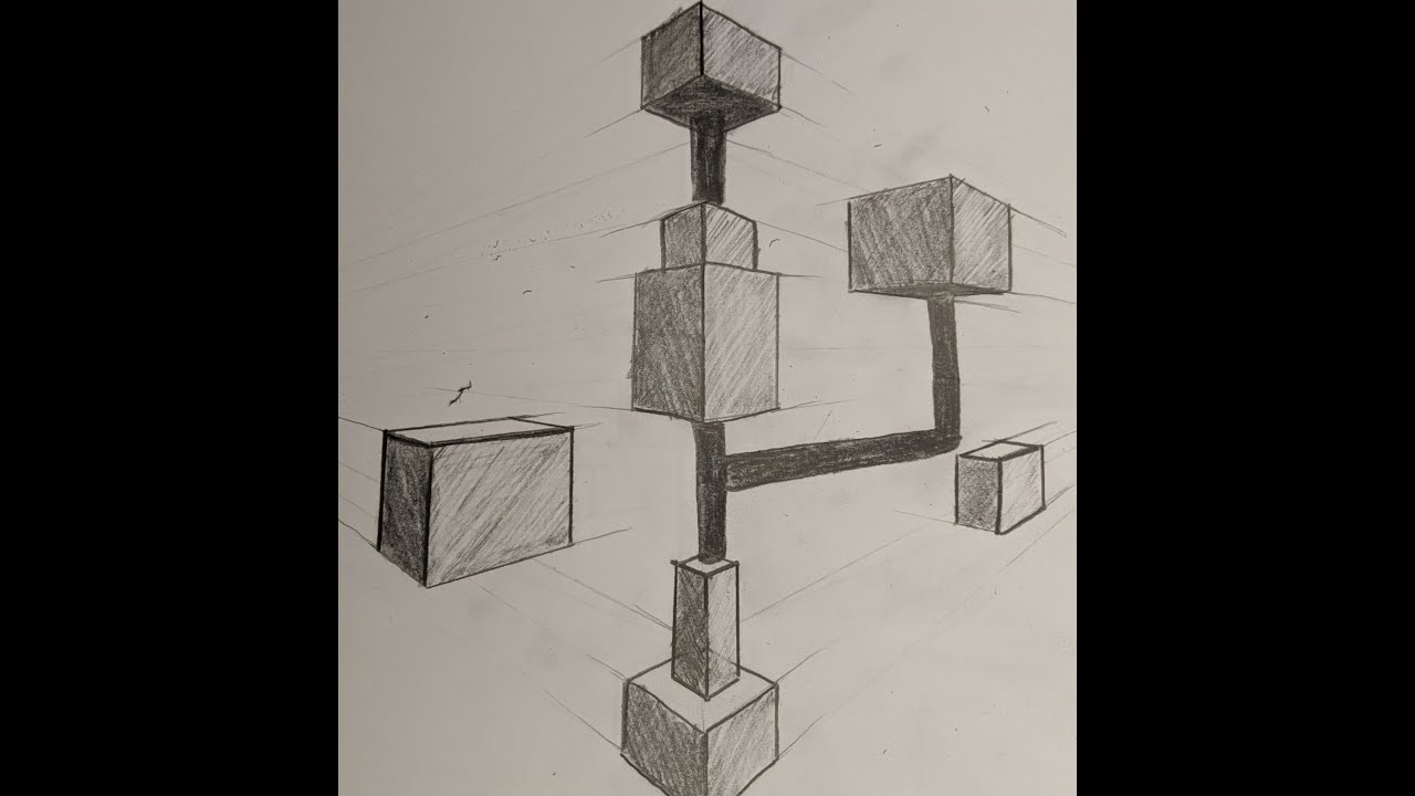 Intro to Drawing in 2pt perspective, grades 5th-adult - YouTube