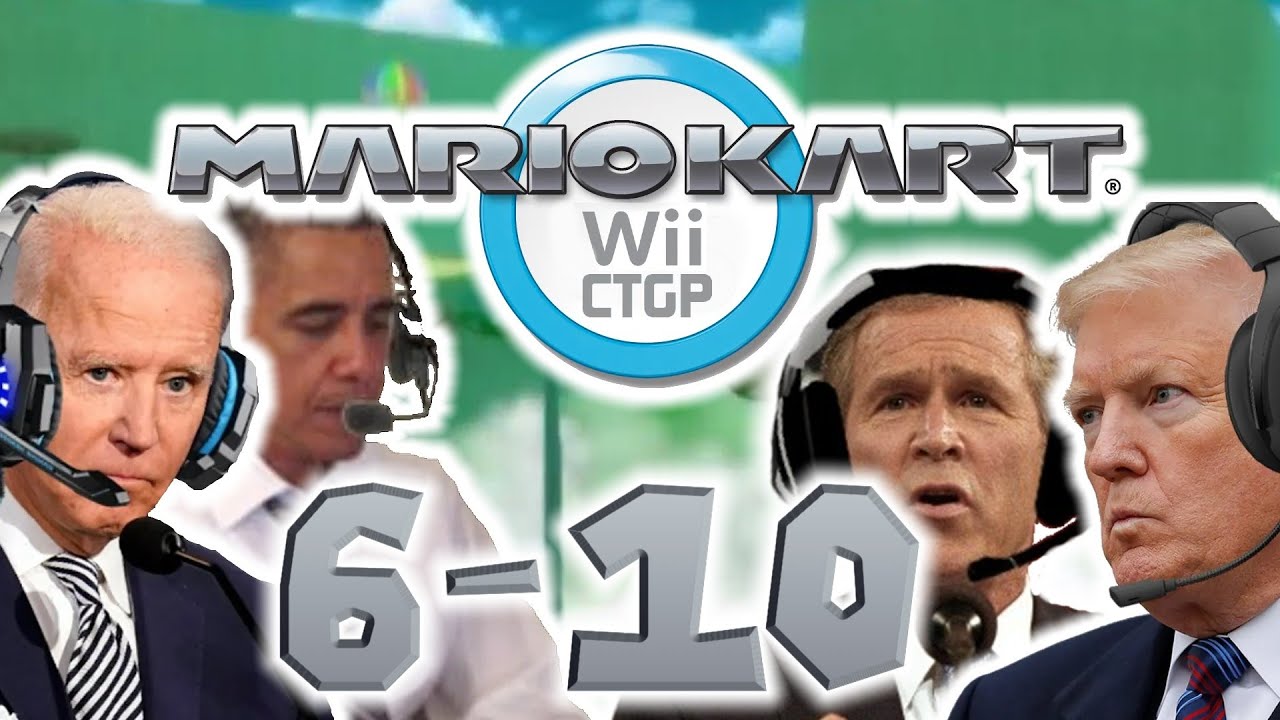 US Presidents Play Mario Kart Wii (6-10) - YouTube