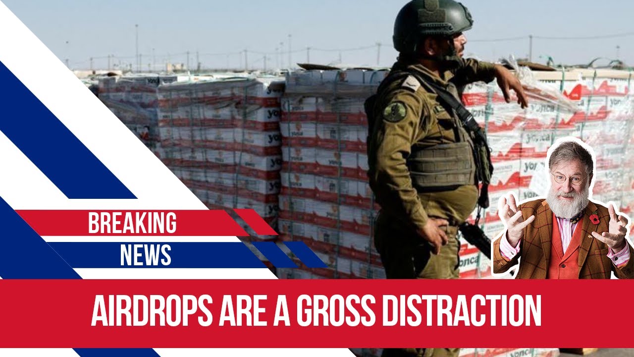 The Grotesque Optics of Israeli Airdrops - YouTube