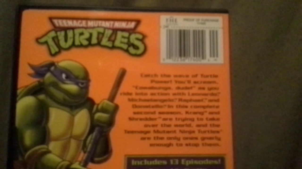 Teenage Mutant Ninja Turtles Volume#2 DVD - YouTube