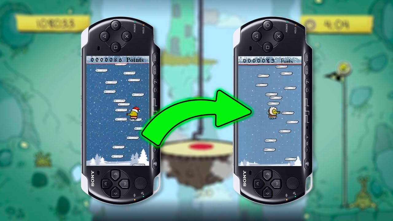 ACTUALIZACIÓN de DOODLE JUMP para PSP | luigi2498 - YouTube