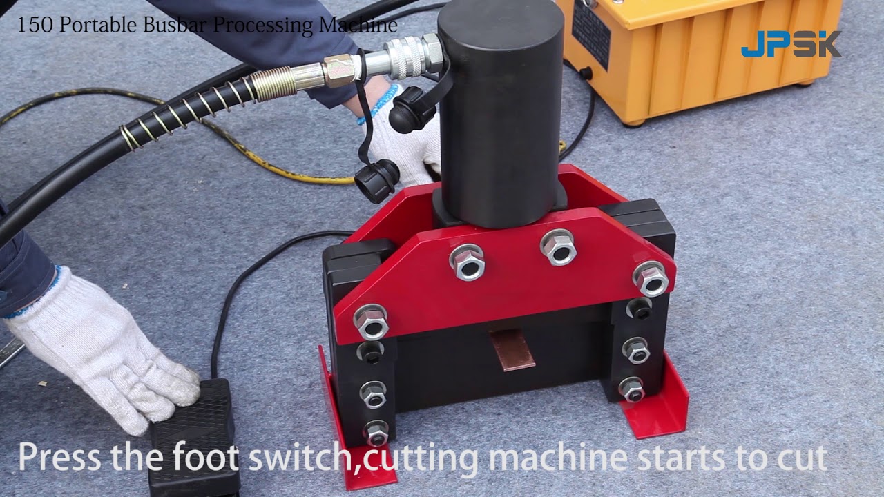 150 Portable busbar bending punching cutting machine - YouTube