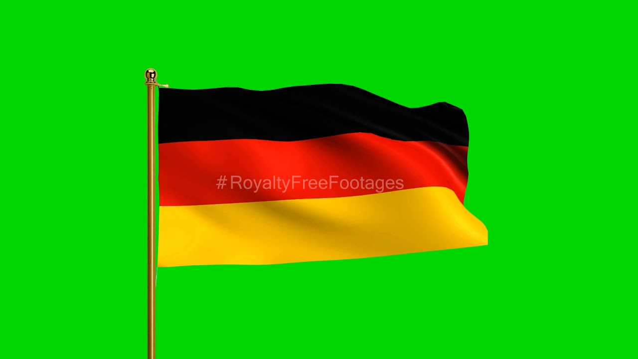 Germany National Flag HD | World Countries Green Screen Flag animation ...