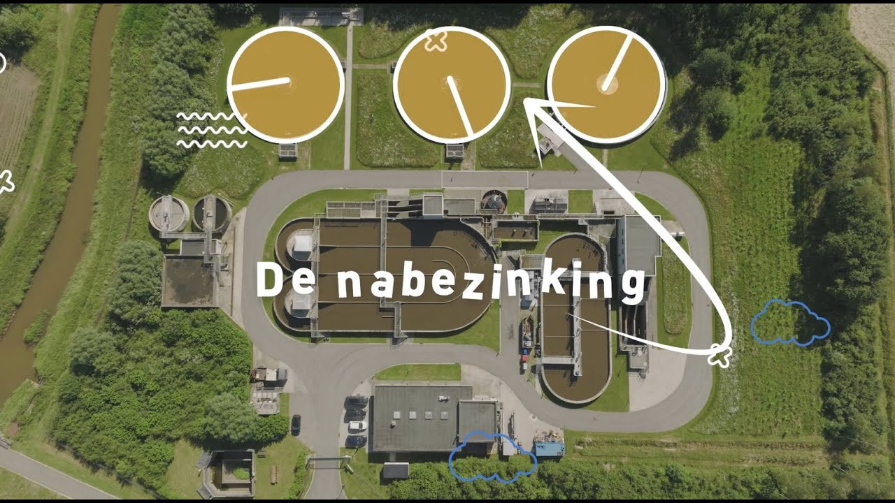 Hoe wordt afvalwater gezuiverd? Stap 3: Nabezinking - YouTube