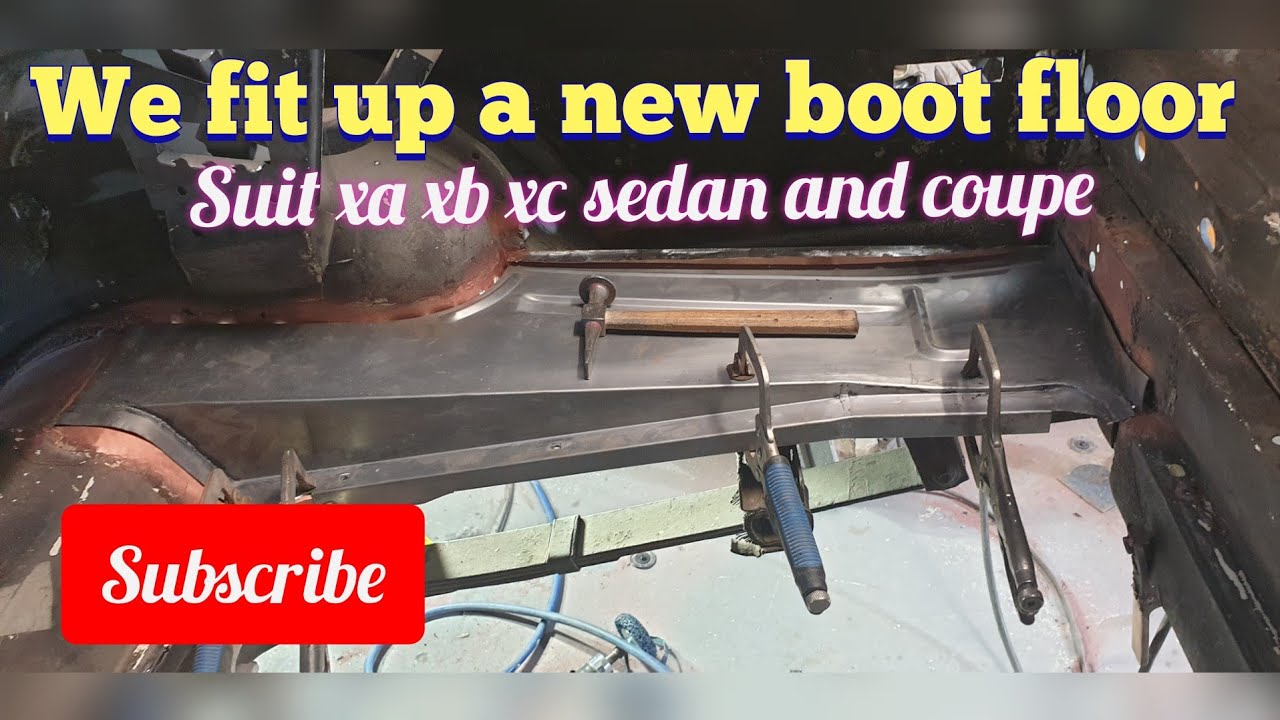 Fitting up an boot floor section - YouTube