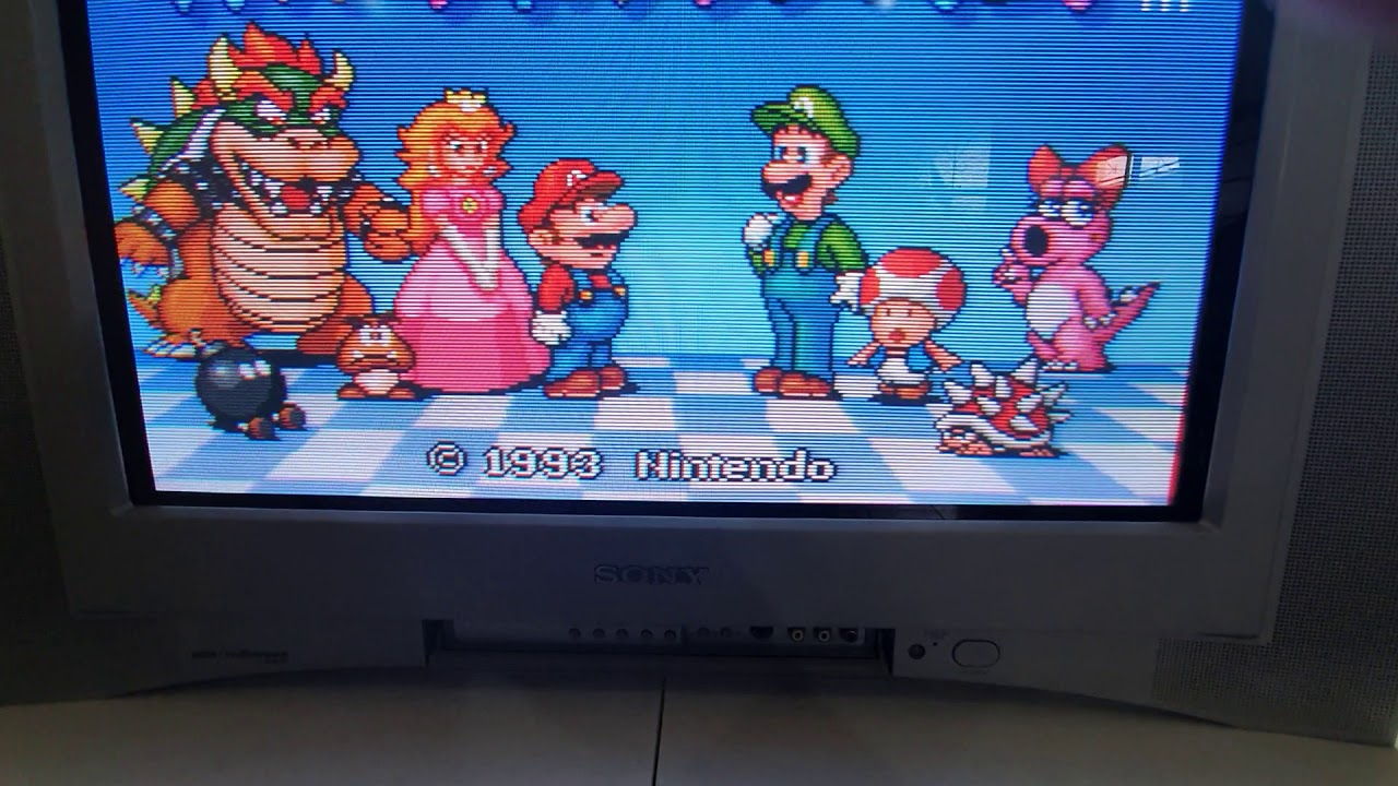 Sony Tv Rgb mod scart Super Famicom(kv-29fv300) - YouTube