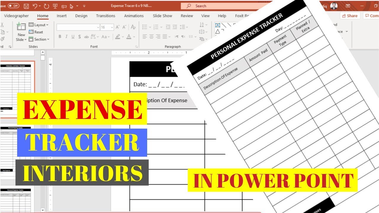 How To Make Expense Tracker Interiors In PowerPoint - YouTube