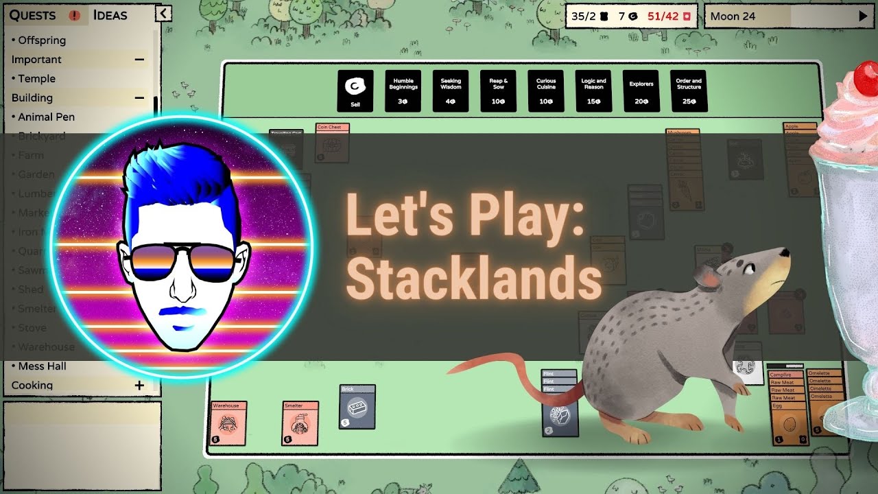 Stacklands - Part 1 - Huge Stacks of Land - Sunday Funday - YouTube