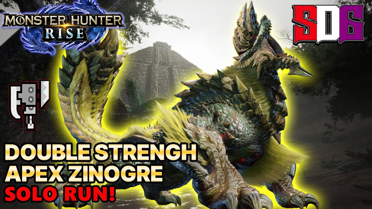 Monster Hunter Rise (PS5) Double Strengh Apex Zinogre | Switchaxe Solo ...