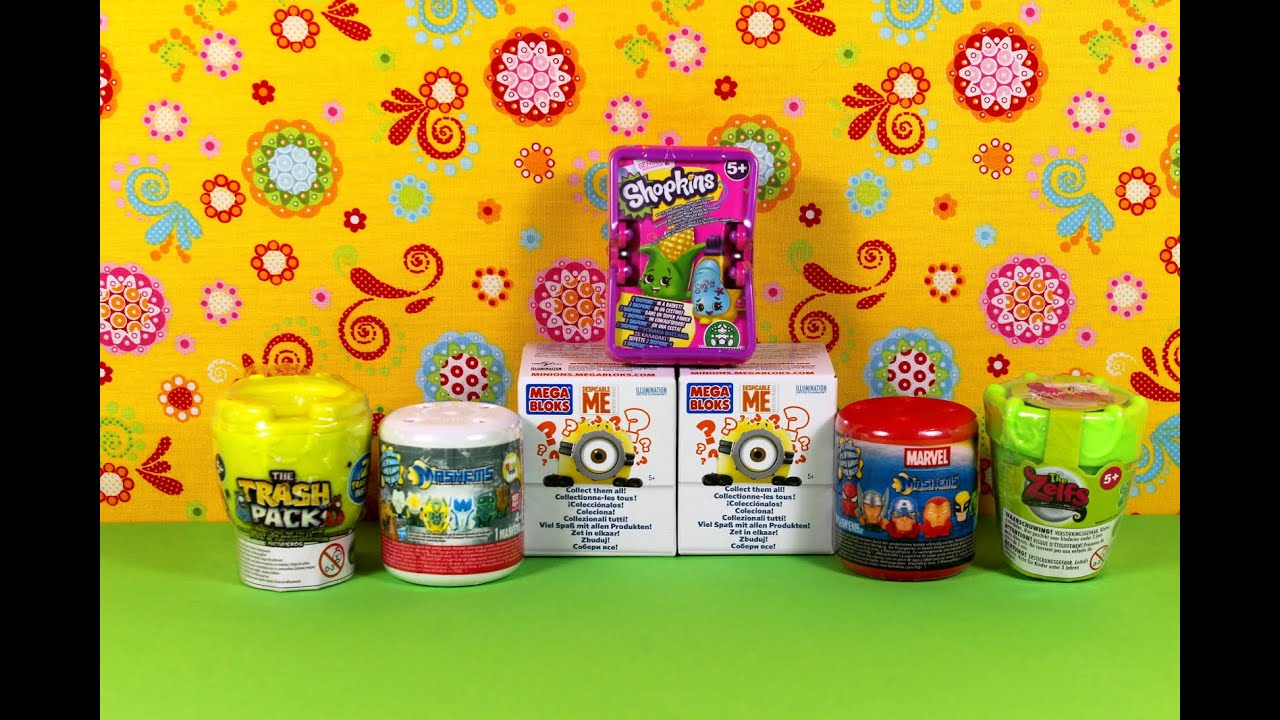Toy Surprises: Mashems Zelfs Shopkins Minions Trash Pack SURPRISE ...