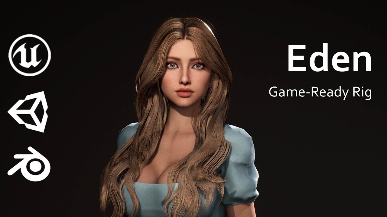 Eden, Game Ready 3D Character. - YouTube