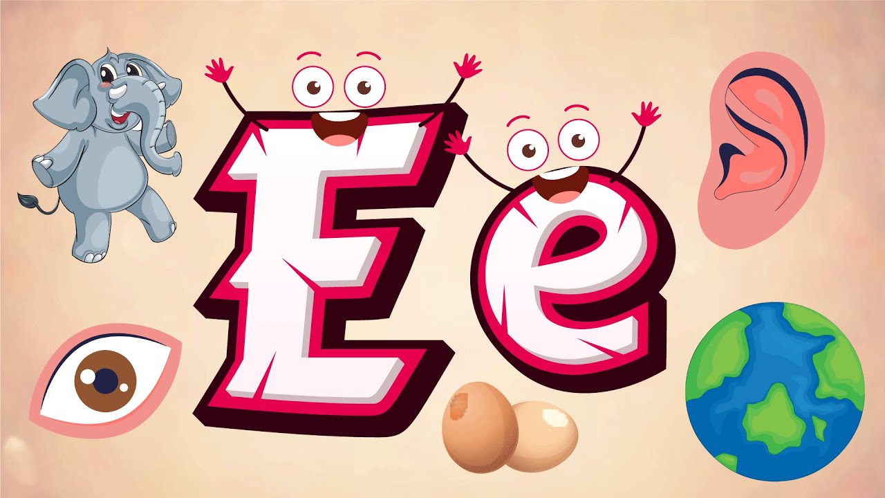 Letter E Writing Activities for Preschool with Fun Words | Eyes, Ears ...