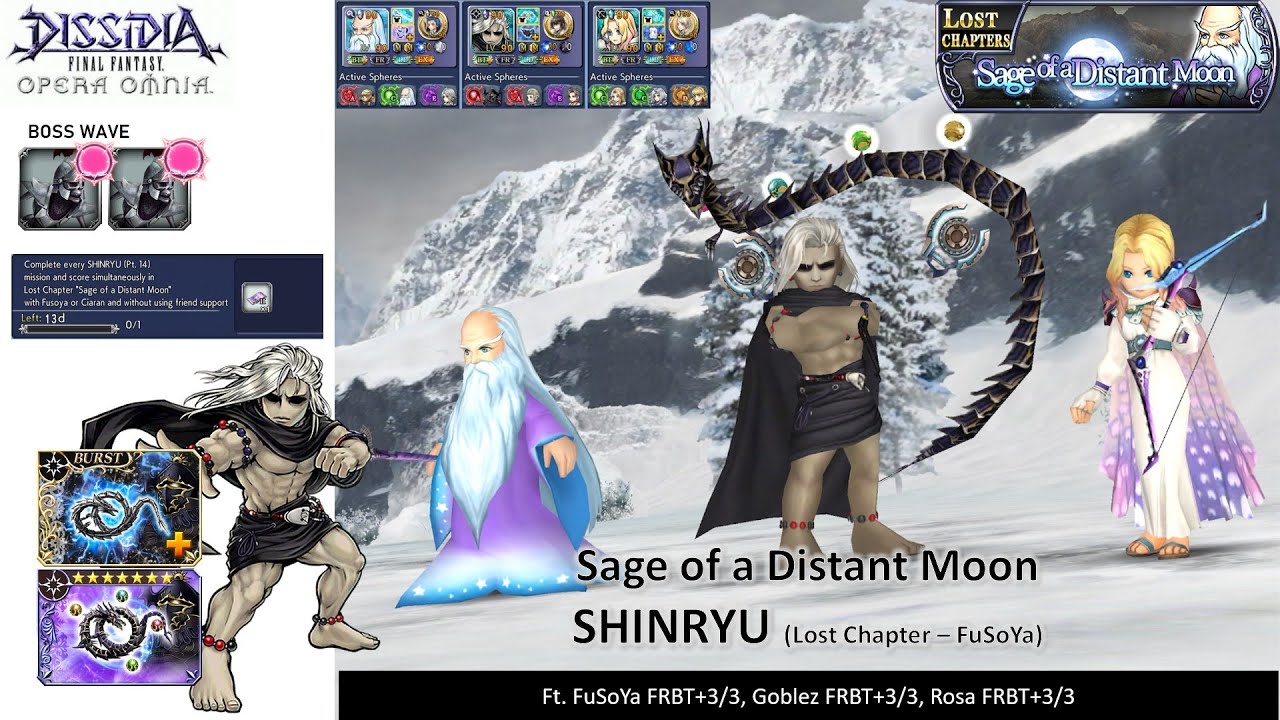 DFFOO [GL] Sage of a Distant Moon (Fusoya Lost Chapter) SHINRYU: FF4 Run - YouTube