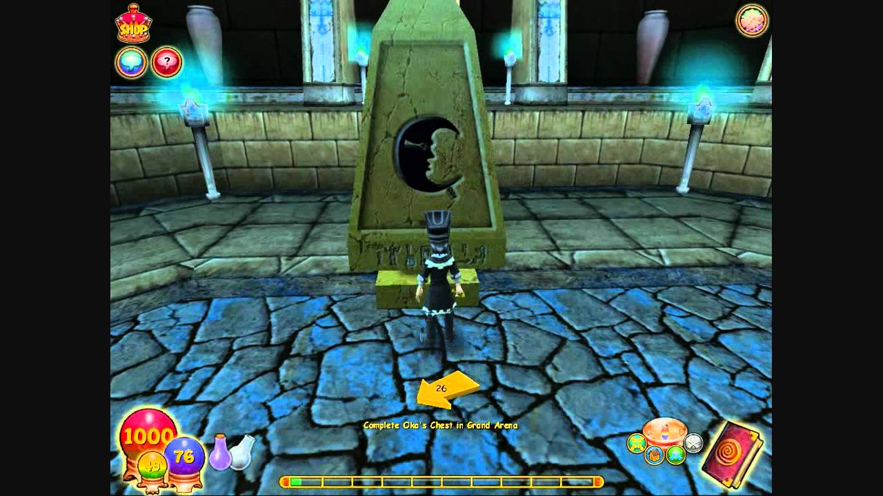 Wizard101-Mander's Trophy Room Code - YouTube